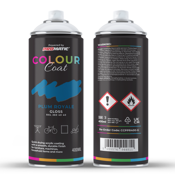 ProMatic ColourCoat Plum Royale Gloss - 400ml – Andrews Aerosols