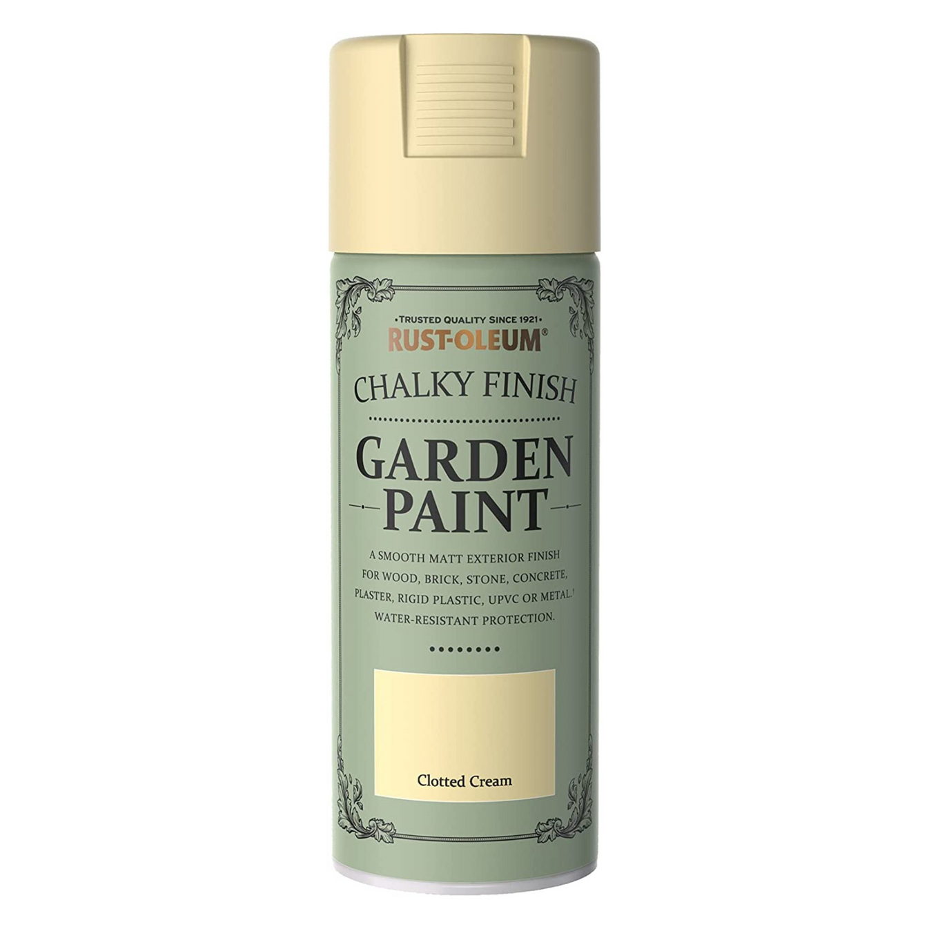 Rust-Oleum Chalky Garden Furniture Spray Paint - Clotted Cream - 400ml ...