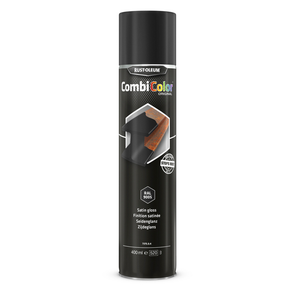 Rust-Oleum 7375 CombiColor Aerosols Black Satin - 400ml – Andrews Aerosols